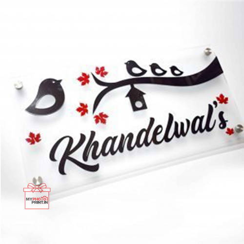 Customized Birds Home Name Plate – MyPhotoPrint.in