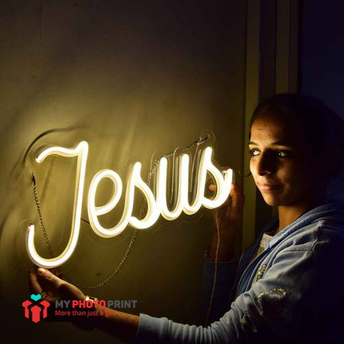 Neon Jesus Led Neon Sign Decorative Lights Wall Decor – MyPhotoPrint.in