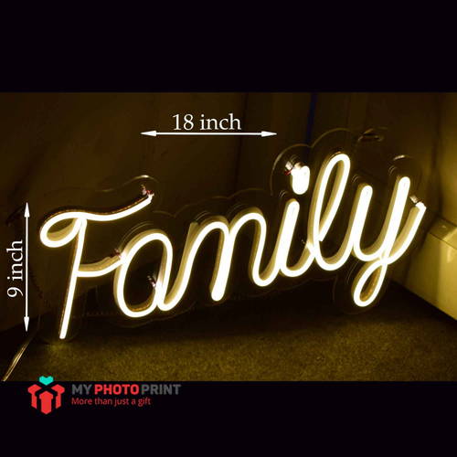 Neon Family Led Neon Sign Decorative Lights Wall Decor – MyPhotoPrint.in