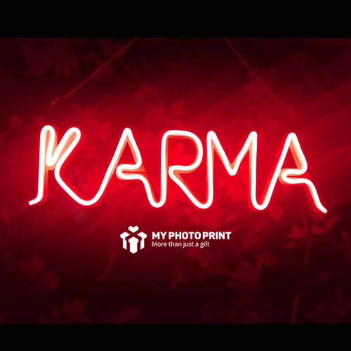 Neon Karma Led Neon Sign Decorative Lights Wall Decor – MyPhotoPrint.in