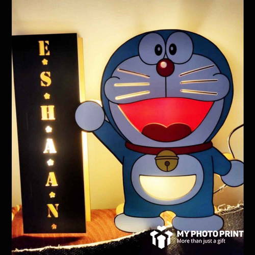 Customized Cartoon Character Led Wooden Name Board – MyPhotoPrint.in