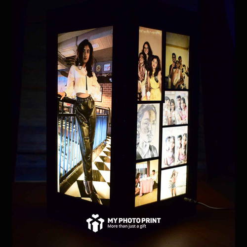 Customized Multi Photos Big Led Shadow Box – MyPhotoPrint.in