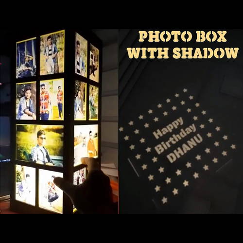 Customized Multi Photos Big Led Shadow Box – MyPhotoPrint.in