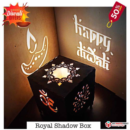Diwali Royal Wooden Shadow Box – MyPhotoPrint.in