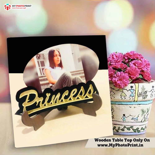 Customized Wooden Table Top For Princess – MyPhotoPrint.in