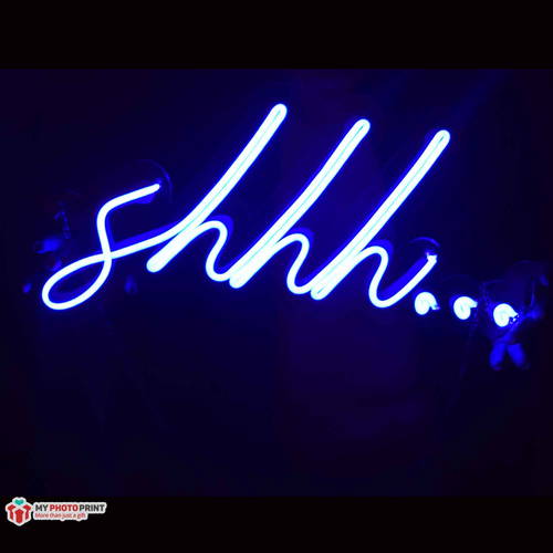 Neon Shhh... Led Neon Sign Decorative Lights Wall Decor – MyPhotoPrint.in