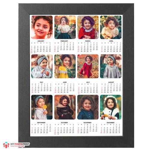 Personalized Months Calendar Photo Frame – MyPhotoPrint.in