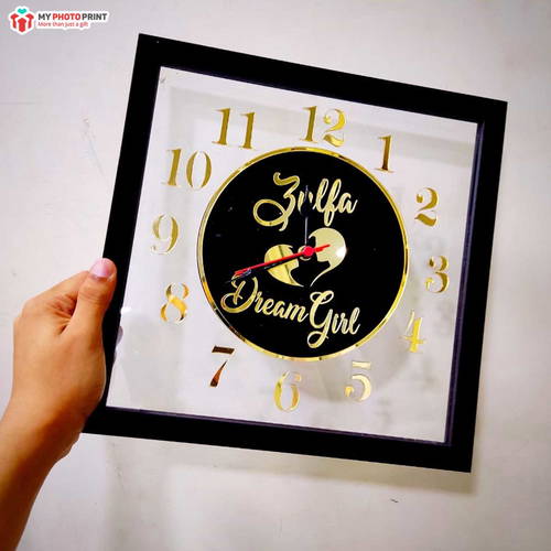Personalized Names Wall Clock – MyPhotoPrint.in