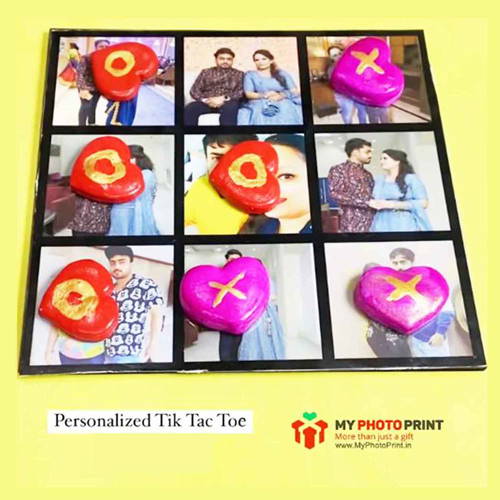 Personalized Tic Tac Toe Board Game With 9 Photos – MyPhotoPrint.in