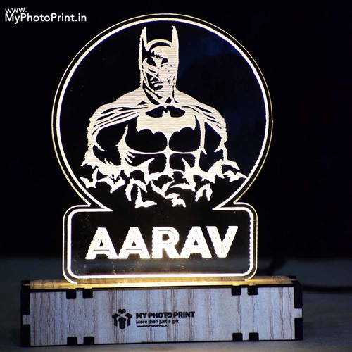 Customized Batman Acrylic 3d Illusion Led Lamp With Color Changing Led ...