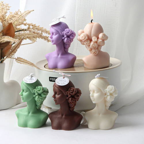Elegant Woman Candle - Made With Premium Soy Wax – MyPhotoPrint.in