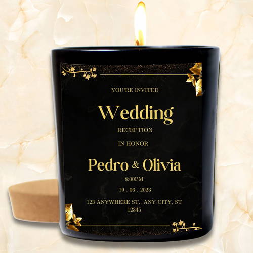 Wedding Invitation Candles