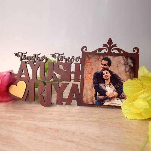 Customize Couple Name With Photo Standee – MyPhotoPrint.in