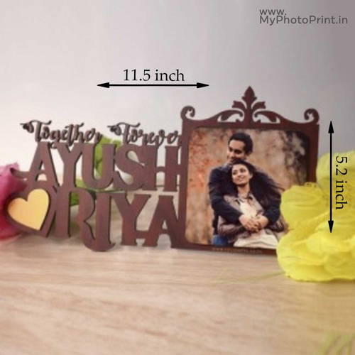 Customize Couple Name With Photo Standee – MyPhotoPrint.in