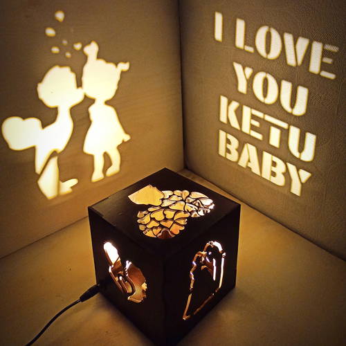 Customised Couple Special Led Shadow Box – MyPhotoPrint.in