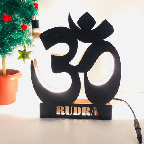 Customized Om Religious Name Board – MyPhotoPrint.in