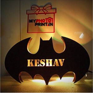Customized Batman Name Board With 7 Different Lights And Remote /woode ...