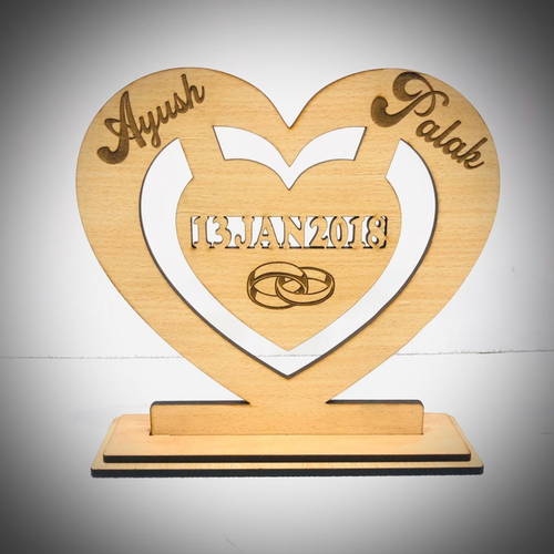 Customized Wooden Loving Date With Name – MyPhotoPrint.in