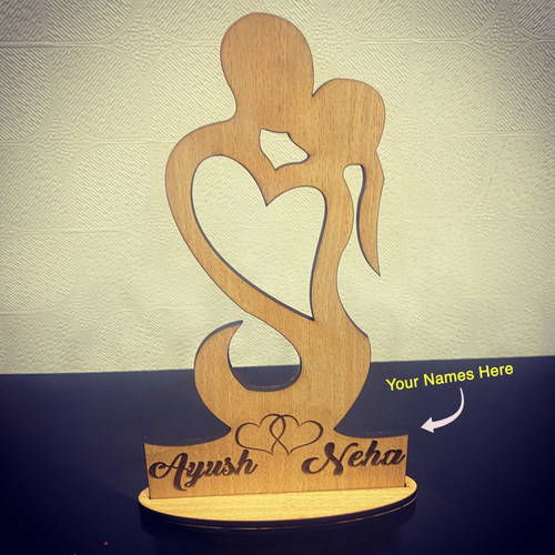 Customized Couple Statue With Name Table Top – MyPhotoPrint.in