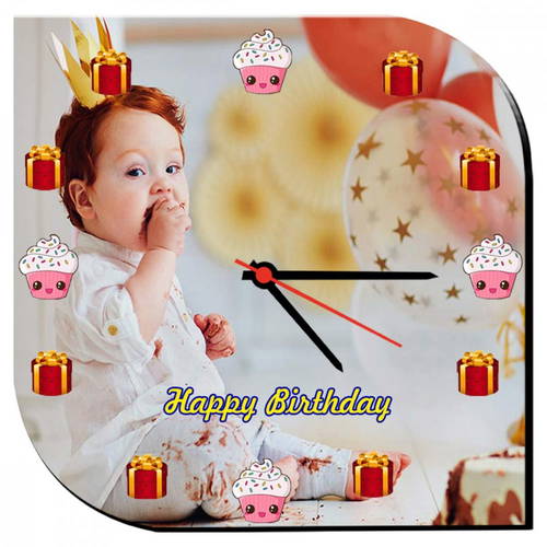 Customized Myphotoprint Photo Wall Clock | Happy Birthday – MyPhotoPrint.in