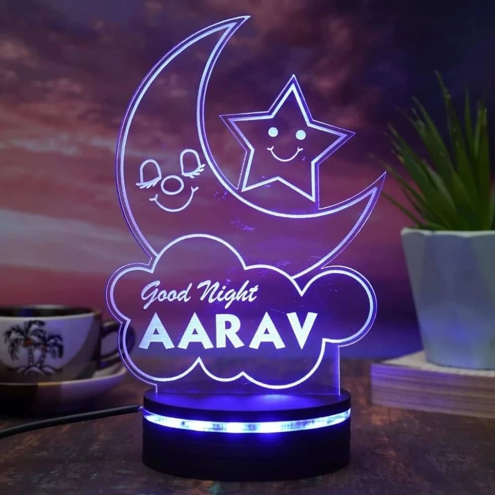 SPARKLE GIFT AND DECOR – Good Night Personalized Night Lamp ...