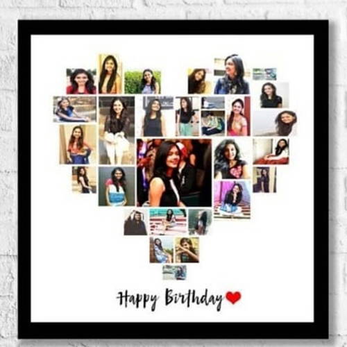 Customized Multi Photo Heart Frame – MyPhotoPrint.in