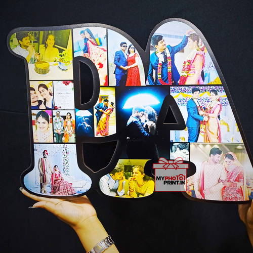 Customized Double Alphabet Photo Table Top 12 Photo – MyPhotoPrint.in