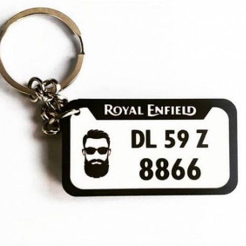 Customized Your Vehicle Number Plate Keychain # – MyPhotoPrint.in