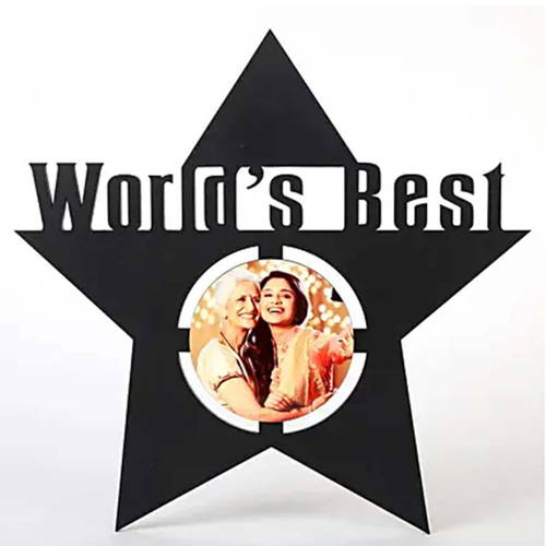 Customized World's Best Star Photo Frame – MyPhotoPrint.in