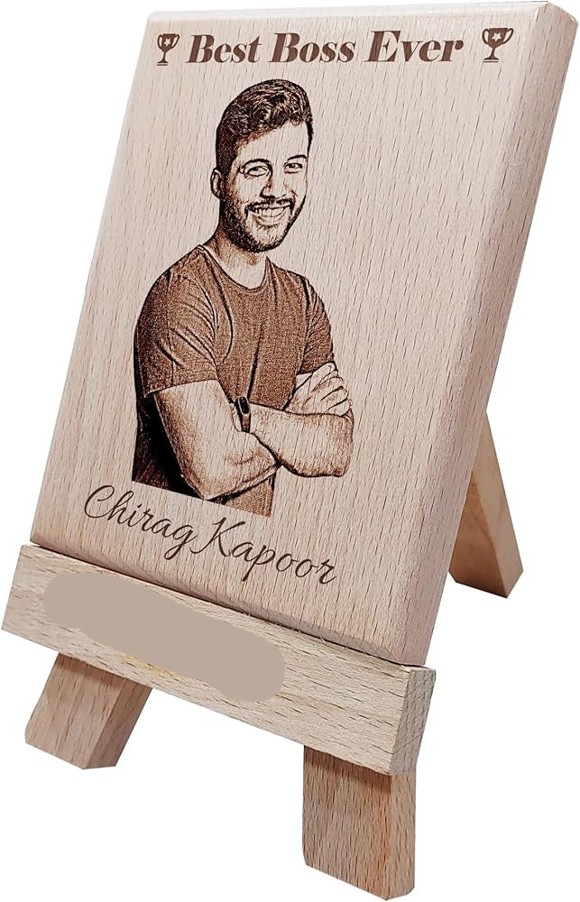 🏆 Personalized Table Top for Boss – MyPhotoPrint.in