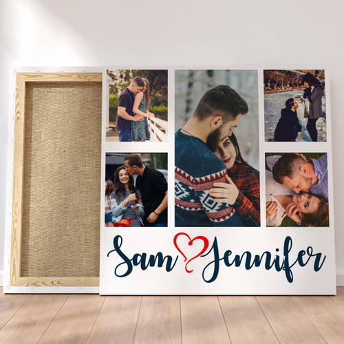 Customized Multiple 5 Photo Frame Collage Canvas – MyPhotoPrint.in