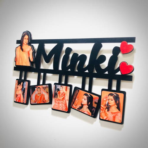 Customized Name Wooden Photo Frame Collage – MyPhotoPrint.in