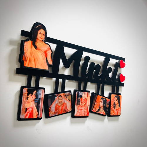 Customized Name Wooden Photo Frame Collage – MyPhotoPrint.in