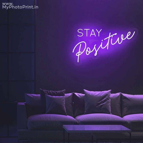 Neon Stay Positive Led Neon Sign Decorative Lights Wall Decor ...