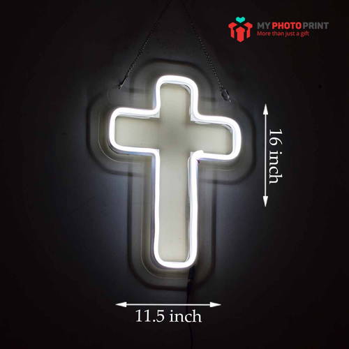 Jesus Christ Cross Neon Light Sign – MyPhotoPrint.in