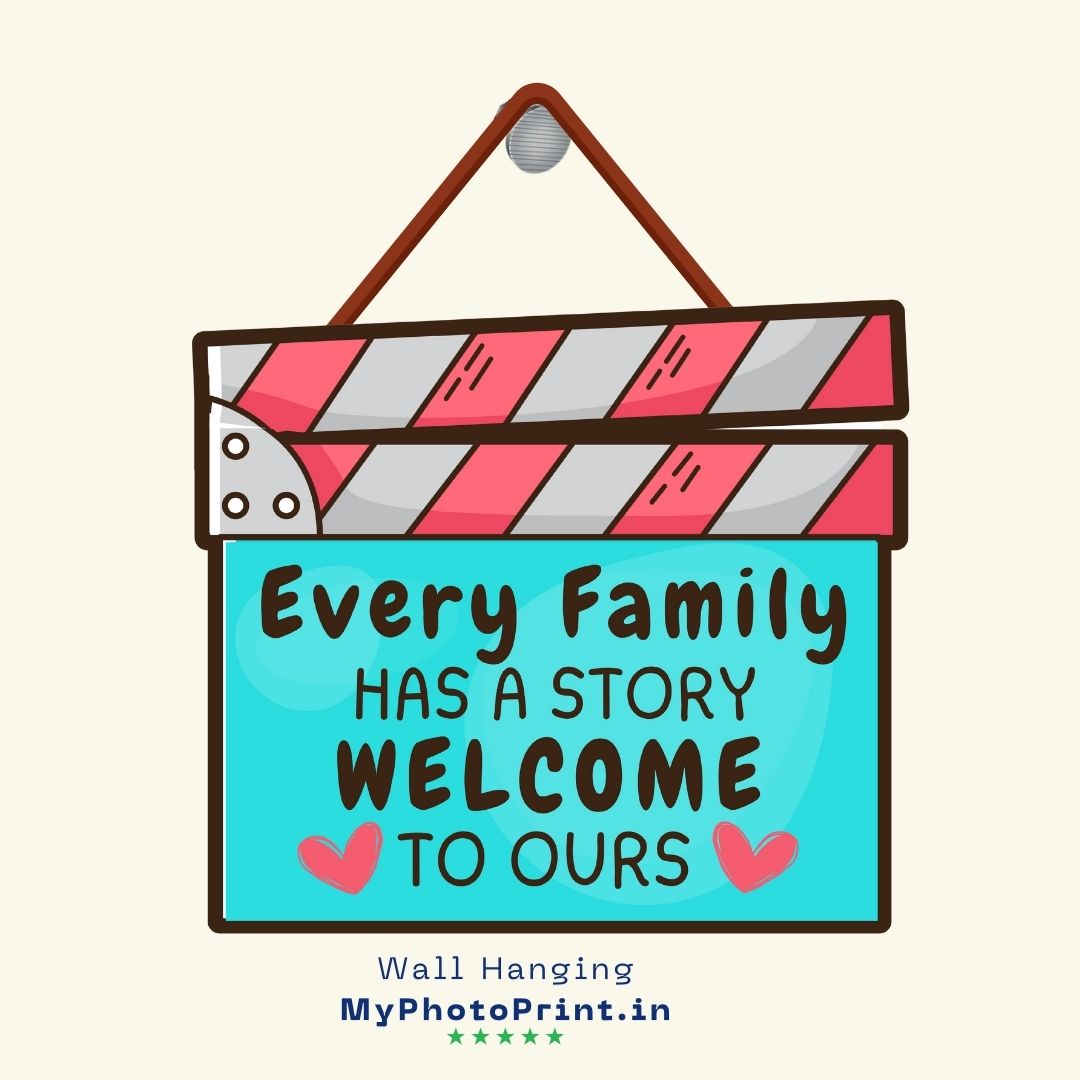 Family Home Wall Hanging | Name Plate | Entry Namaste Name Plate #15 ...