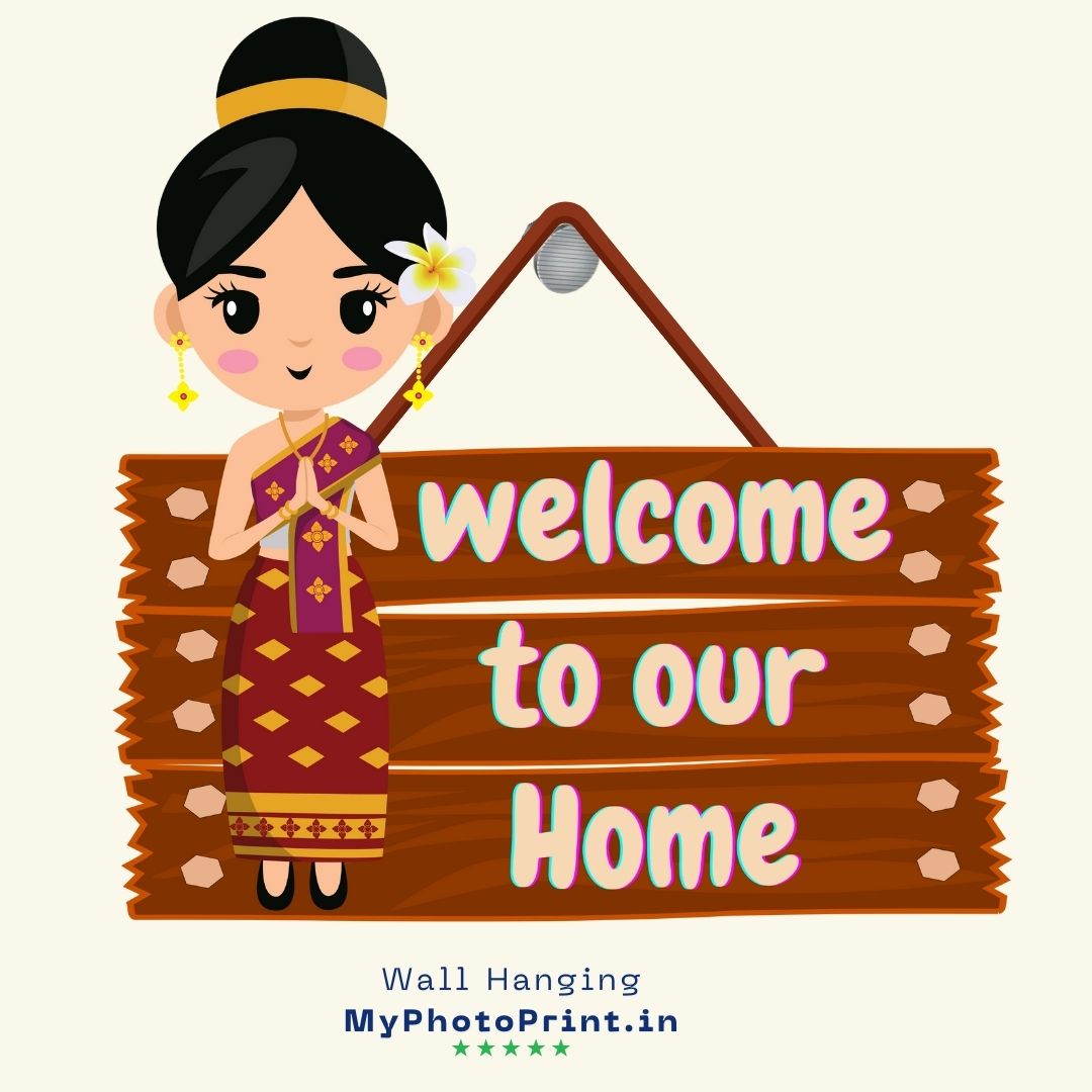 Couple Home Wall Hanging | Name Plate | Entry Namaste Name Plate #11 ...