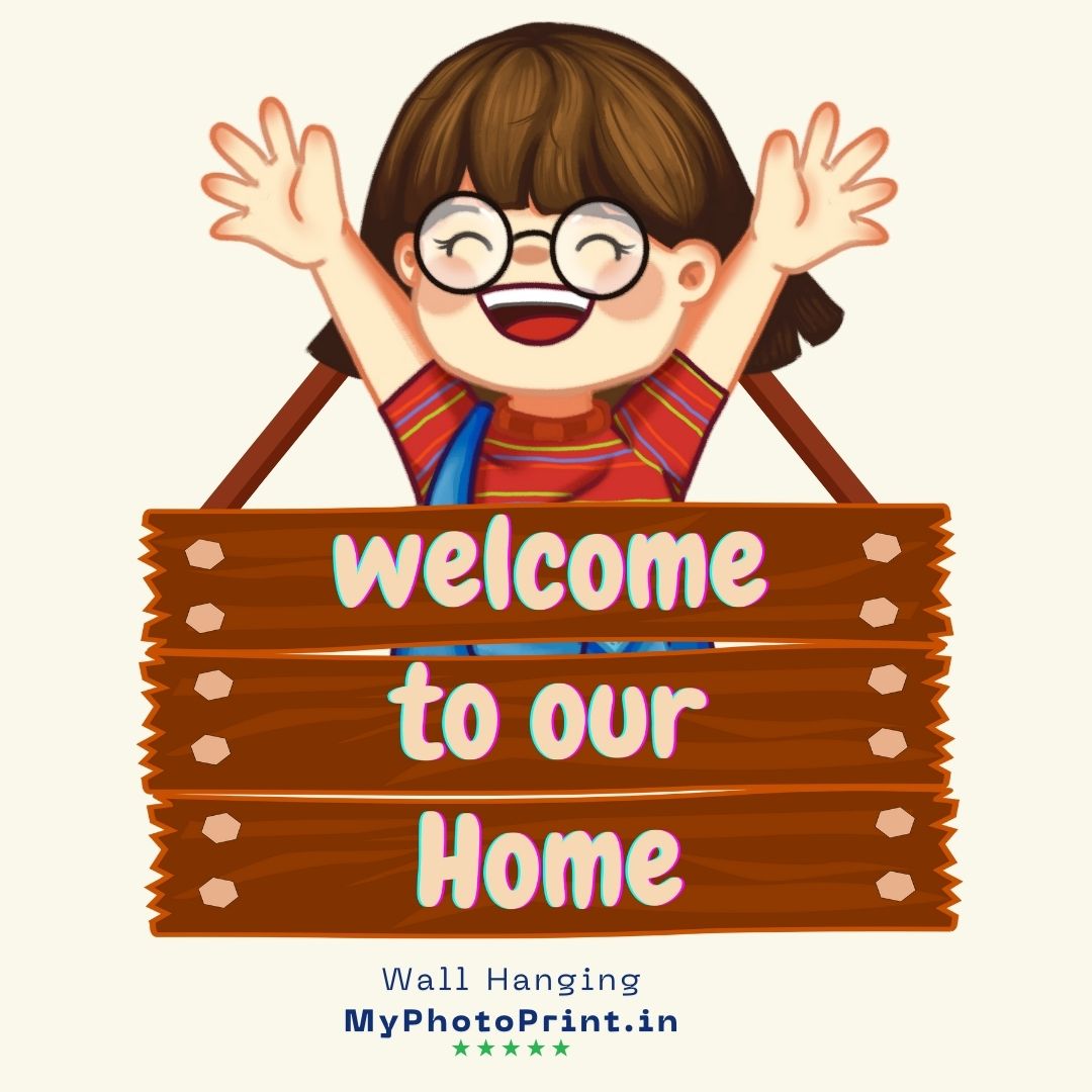 Couple Home Wall Hanging | Name Plate | Entry Namaste Name Plate #12 ...