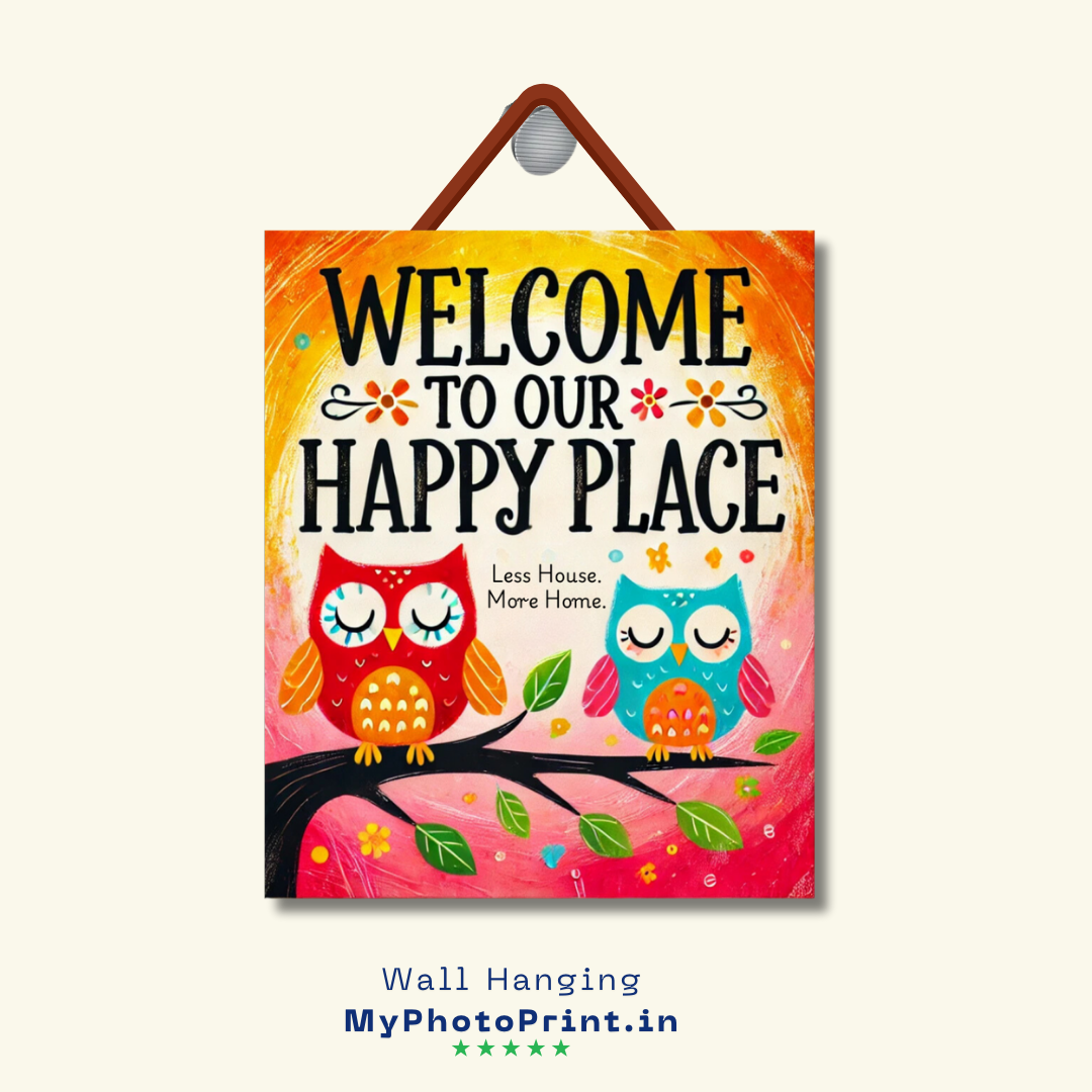 Welcome Home Wall Hanging | Name Plate | Entry Namaste Name Plate #21 ...