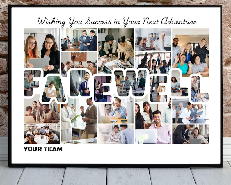 Farewell Photo Collage Frame – A Personalized Goodbye Gift ...