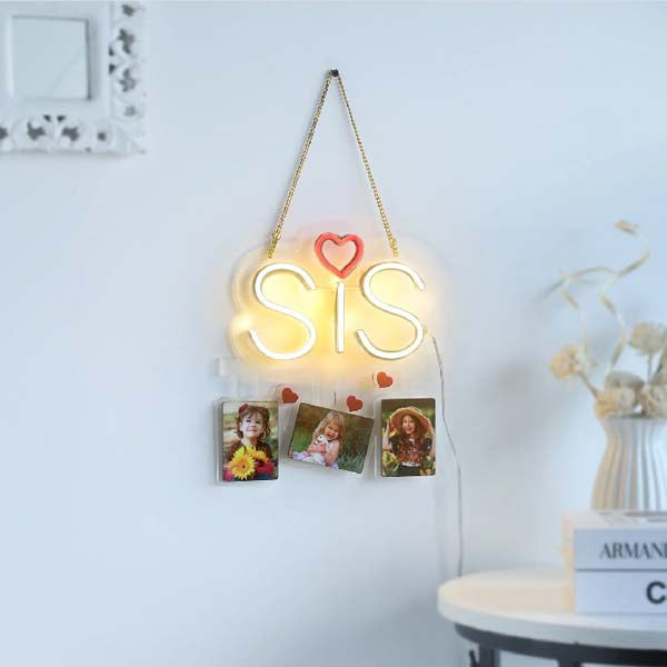 💖 Sister Neon Sign - Illuminate Your Sister’s World with Love ...